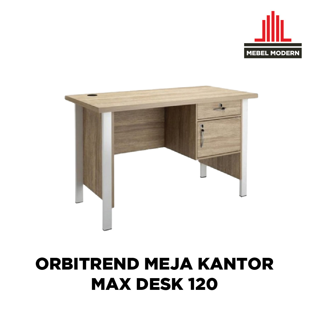 ORBITREND MEJA KANTOR MAX DESK 120 – Mebel Modern Balikpapan